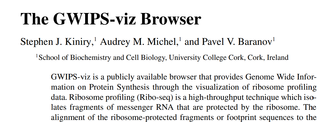 RiboSeq.Org - Tutorials