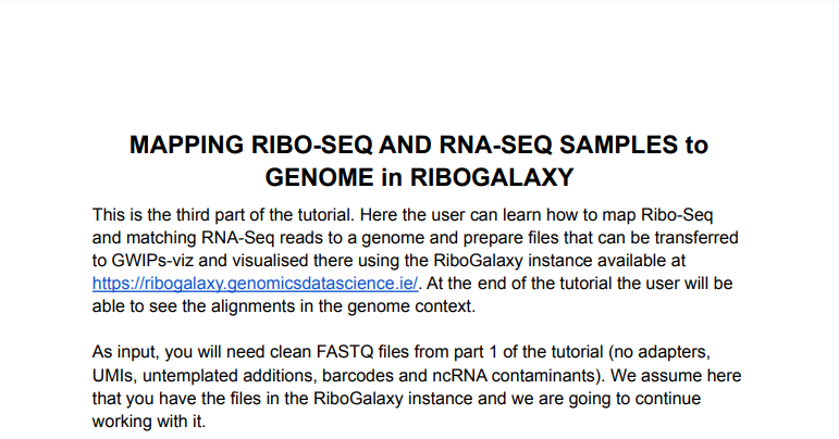 Riboseq Org Tutorials