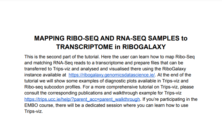 RiboSeq.Org - Tutorials