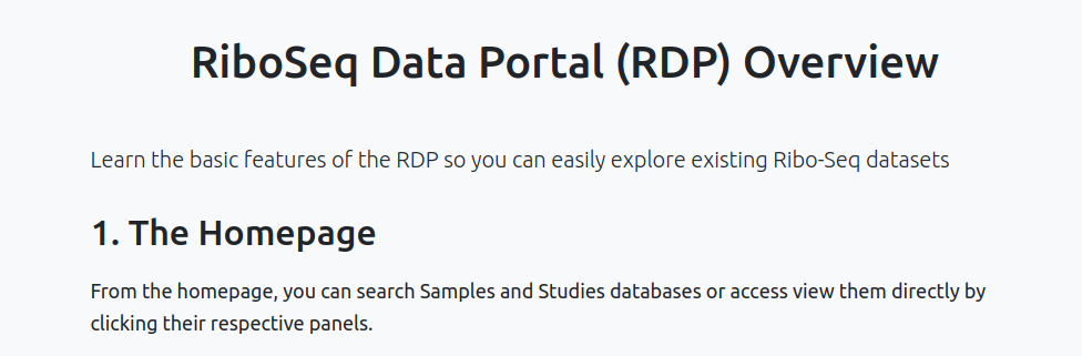 RiboSeq.Org - Tutorials
